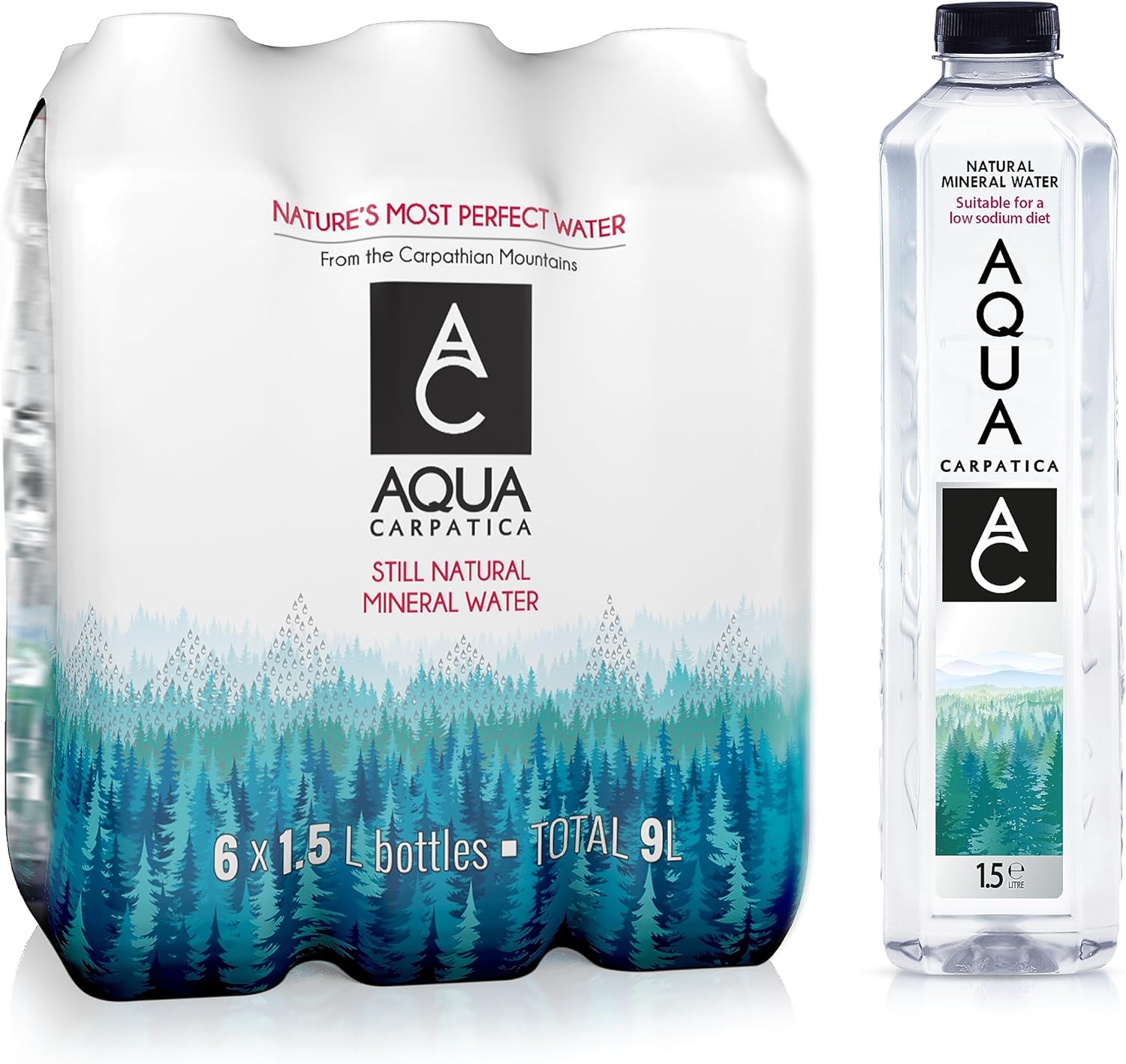 AQUA Carpatica Pure Natural Still Mineral Water 500ml